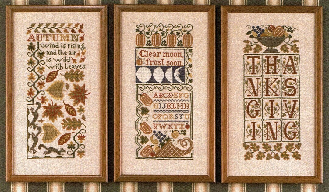 Autumn Samplers by Prairie Schooler Counted Cross Stitch Pattern/chart ...