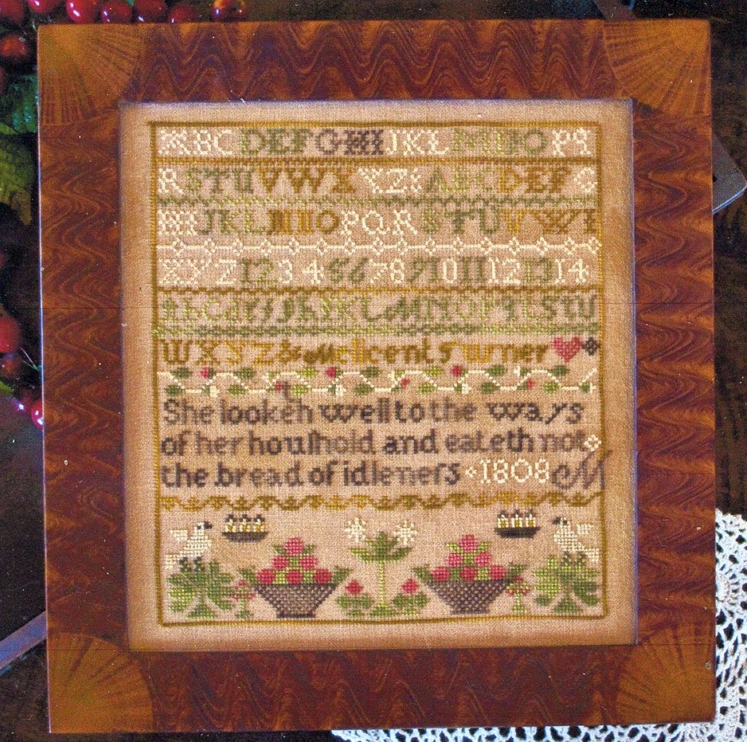 Melicent Turner Reproduction Sampler by Little House Needleworks ...