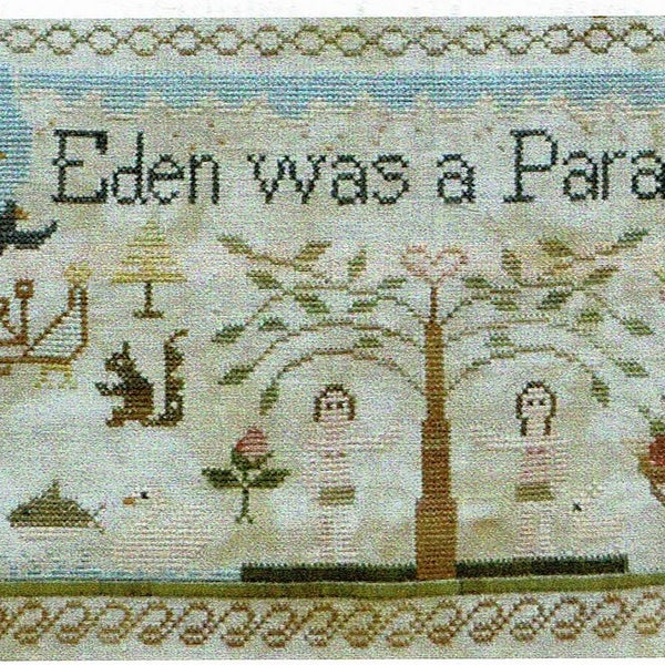 Adam and Eve Sampler - Etsy