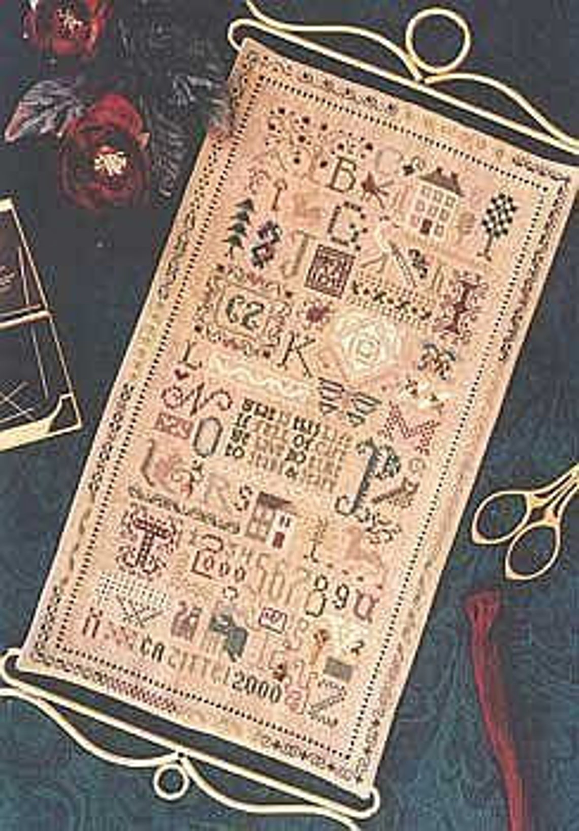 Random Thoughts by the Drawn Thread Counted Cross Stitch Pattern/chart ...