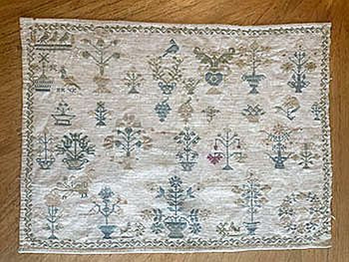 Dutch Red Flower Sampler by From the Heart Counted Cross Stitch Pattern ...