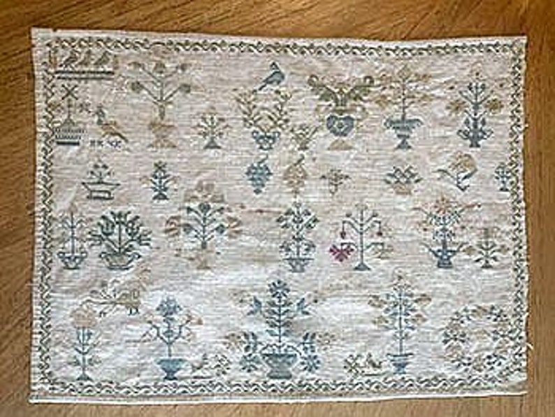 Dutch Red Flower Sampler by From the Heart Counted Cross Stitch Pattern ...