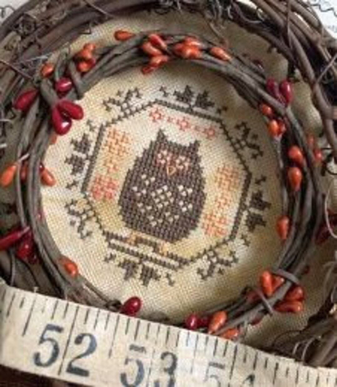 Quirky Quaker - Owl - by Darling and Whimsy Designs Counted Cross Stitch Pattern/chart - Etsy