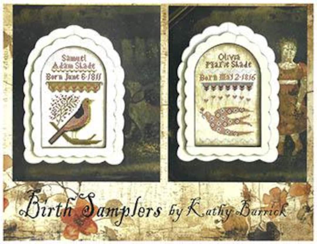Birth Samplers by Carriage House Samplings Counted Cross Stitch Pattern ...