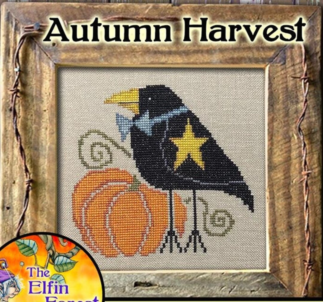 Autumn Harvest by the Elfin Forest Counted Cross Stitch Pattern/chart ...