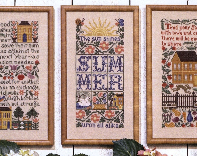 Summer Samplers by Prairie Schooler Counted Cross Stitch - Etsy