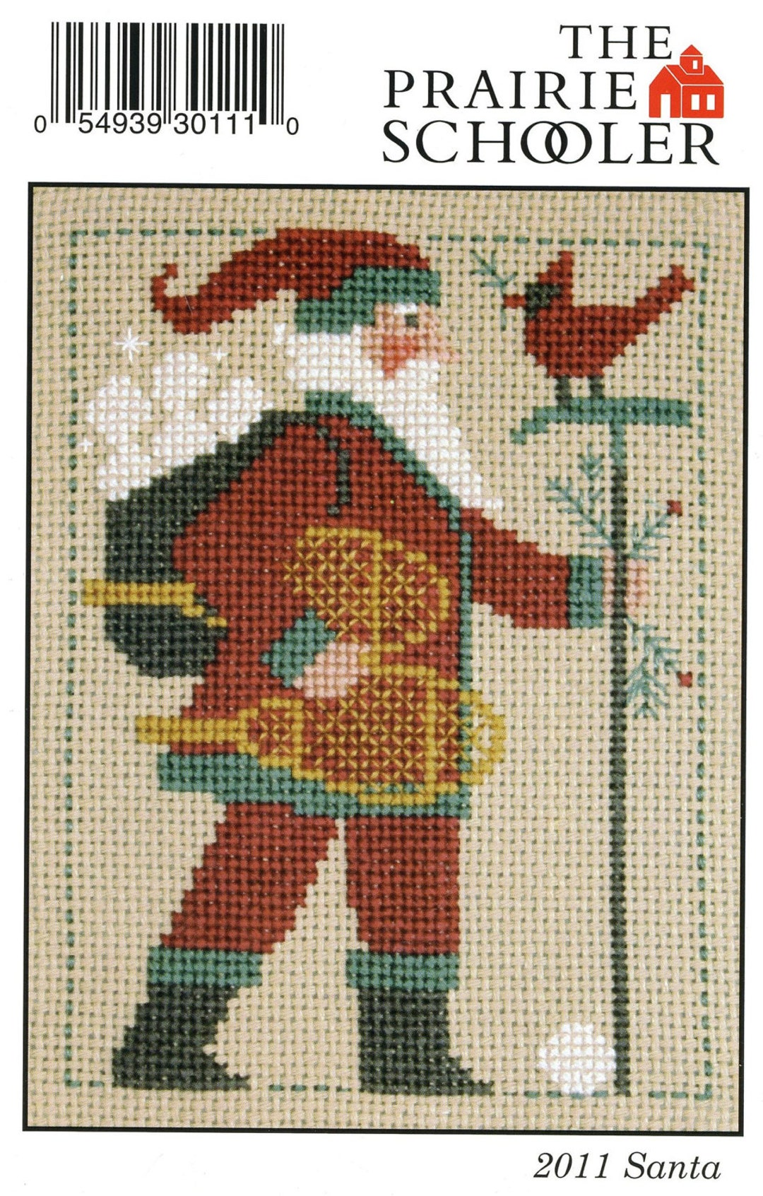 2011 Schooler Santa by Prairie Schooler Counted Cross Stitch Pattern ...