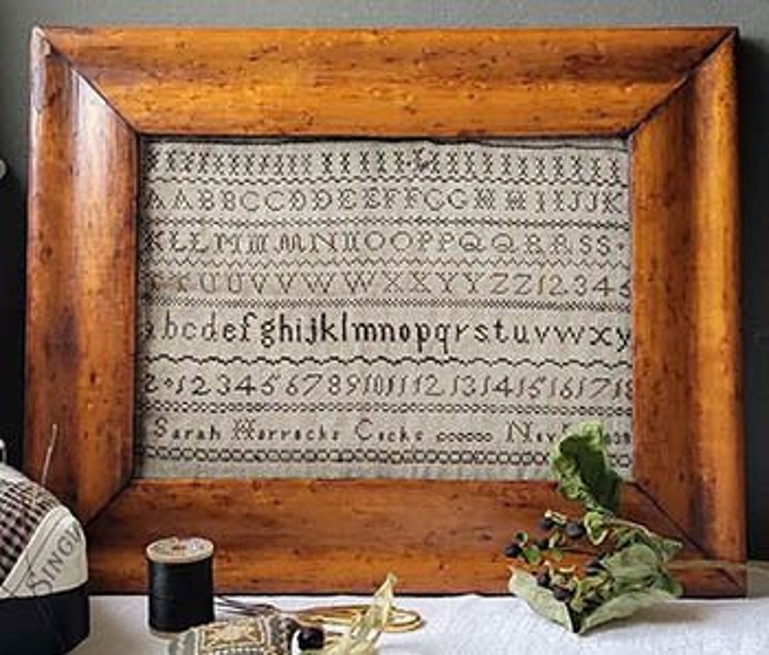 Sarah Horrocks Cocks 1838 Sampler by Wishing Thorn Counted Cross Stitch ...