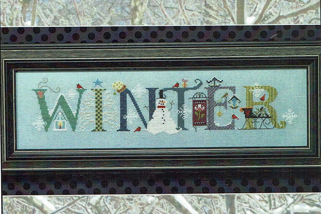 Winter by the Cricket Collection Counted Cross Stitch Pattern/chart - Etsy