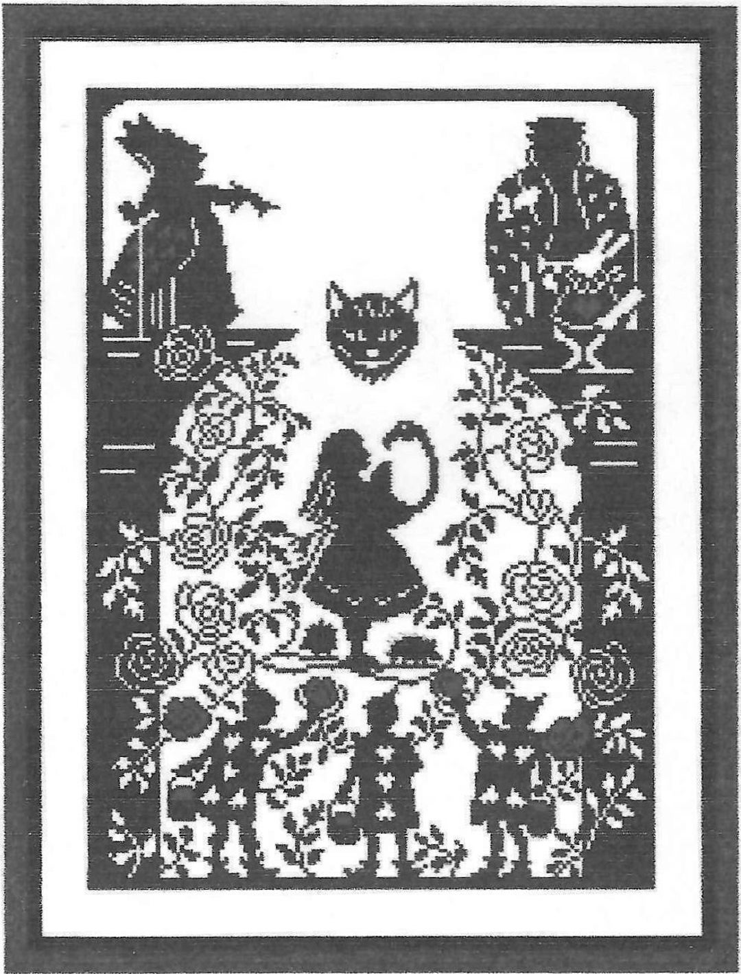 Painting the Rose Red by Dream Pattern FULL Kit - Aida Cloth, Threads ...