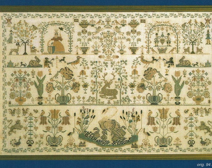 Dutch Beauty 1790 by Permin Counted Cross Stitch Pattern/chart - Etsy