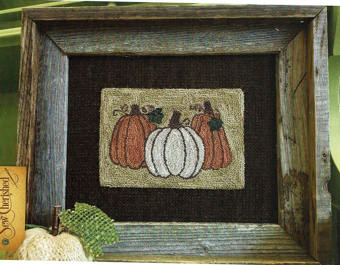 Pumpkin Junction by Sew Cherished Punch Needle Pattern - Etsy