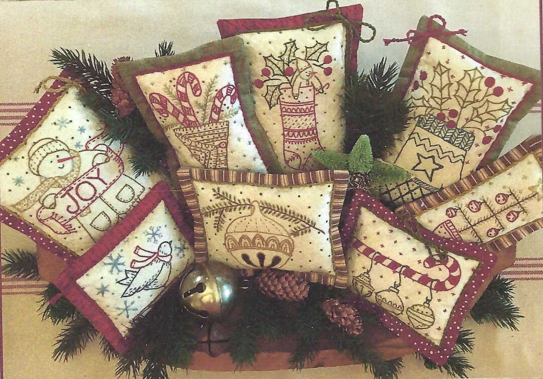 Scented Christmas Bowlies by Kathy Schmitz Needlework Pattern - Etsy