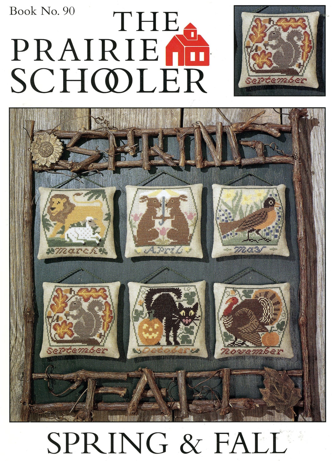 Spring & Fall by Prairie Schooler Counted Cross Stitch Pattern/chart - Etsy