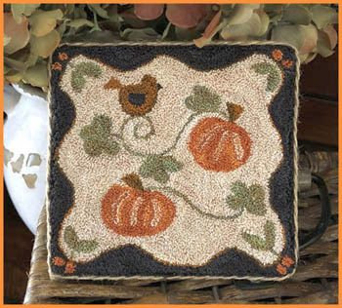Country Pumpkins Punchneedle by the Old Tattered Flag Punch - Etsy