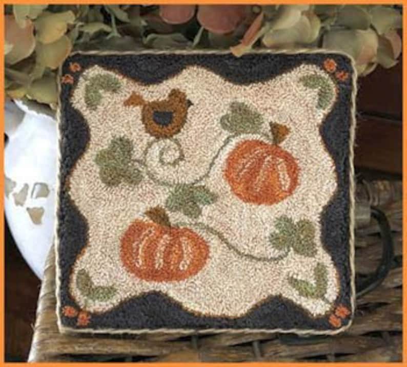 Country Pumpkins Punchneedle by the Old Tattered Flag Punch - Etsy