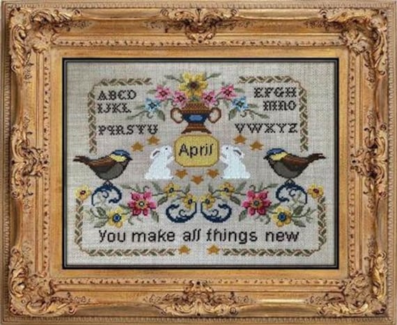 You Make All Things New by Twin Peak Primitives Counted Cross | Etsy