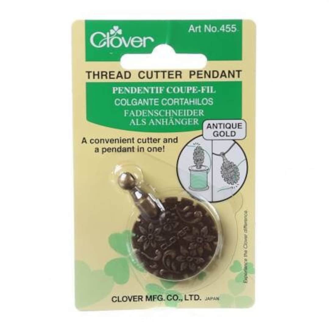 Thread Cutter Pendant in Antique Gold by Clover - Etsy
