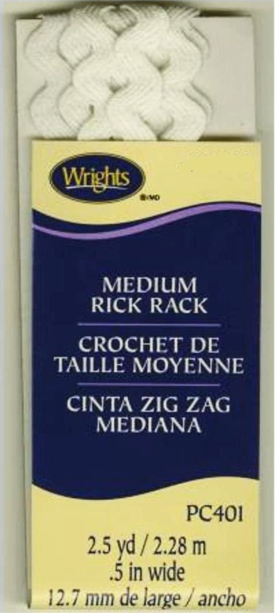 Oyster Jumbo Rick Rack 2-1/2yd Rick Rack Embellishment by Wright Co - Etsy