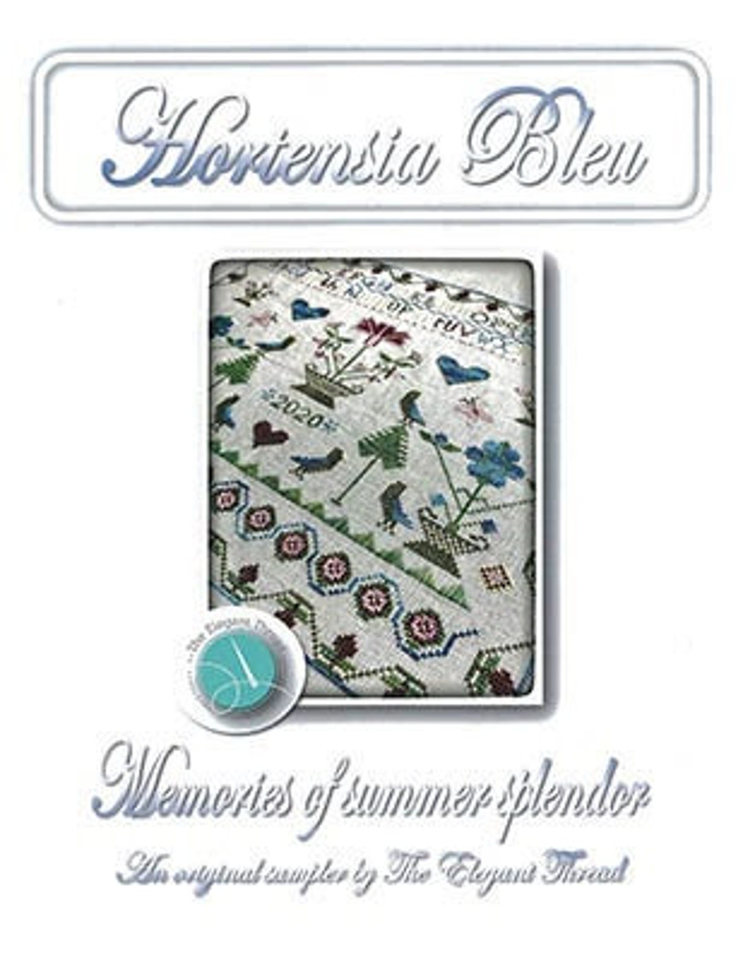 Hortensia Bleu by Elegant Thread Counted Cross Stitch Pattern/chart - Etsy