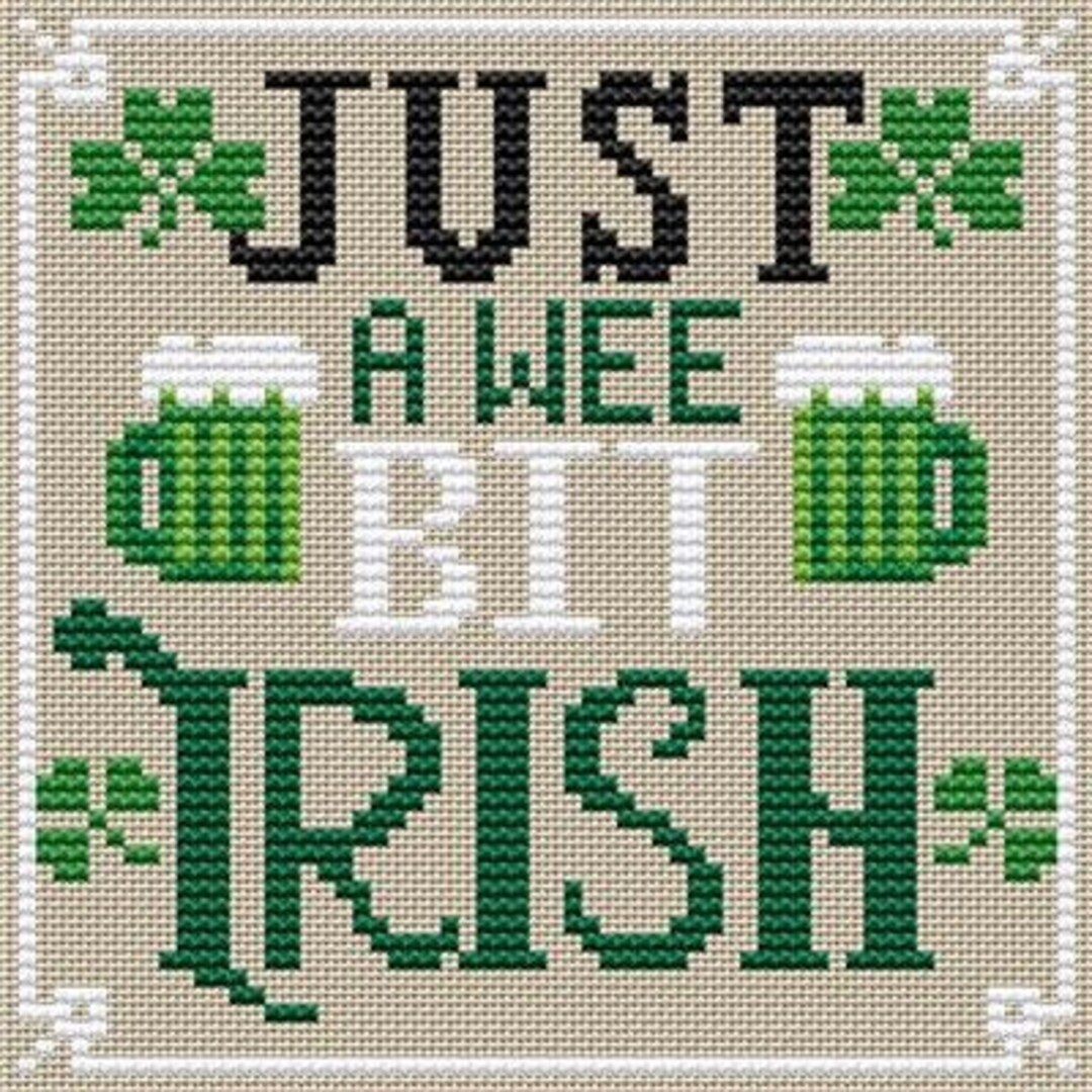 Wee Bit Irish by Erin Elizabeth Counted Cross Stitch Pattern/chart - Etsy