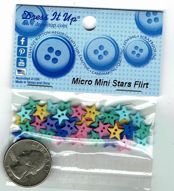 Micro Mini Stars Flirt by Dress It up 30 per Package - Etsy