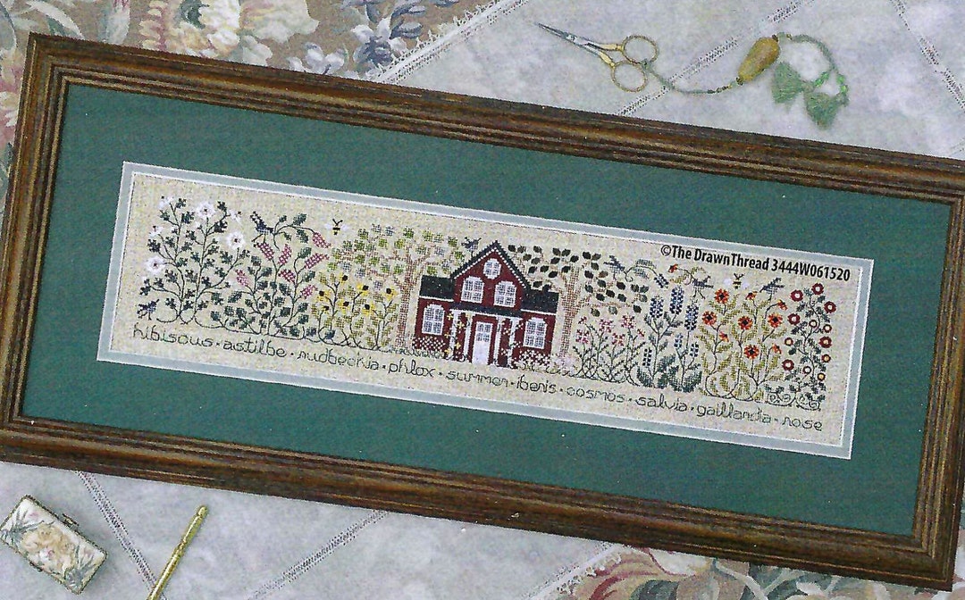 Summer Garden by the Drawn Thread Counted Cross Stitch Pattern/chart - Etsy