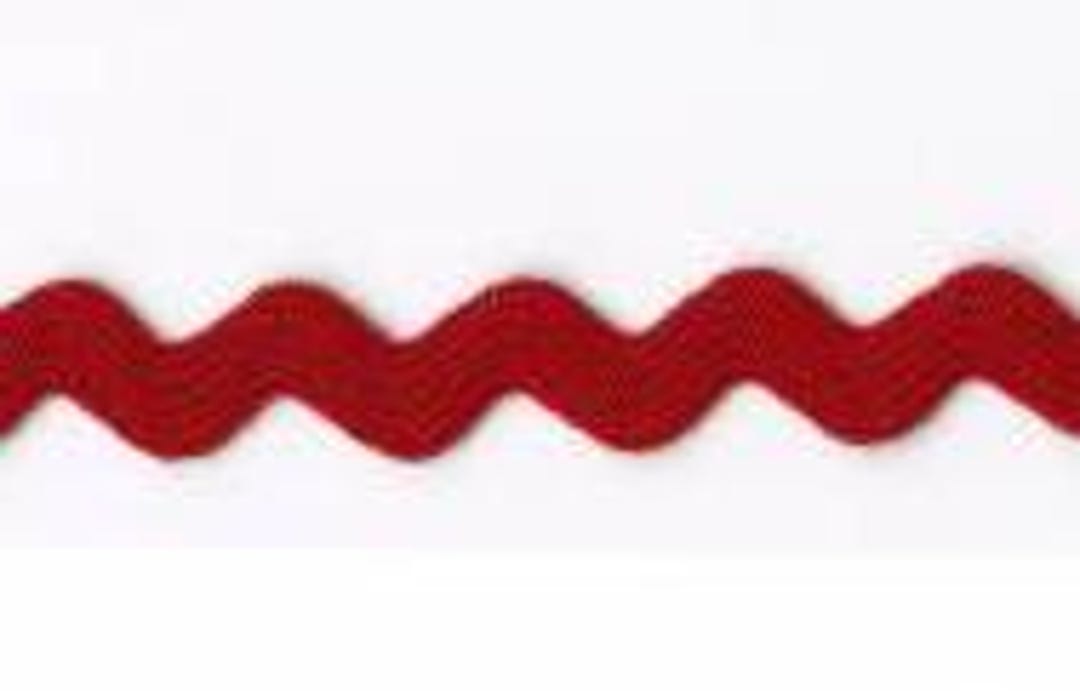 Red 1/2"rick Rack Medium Rick Rack Embellishment - by Wright Co - Etsy