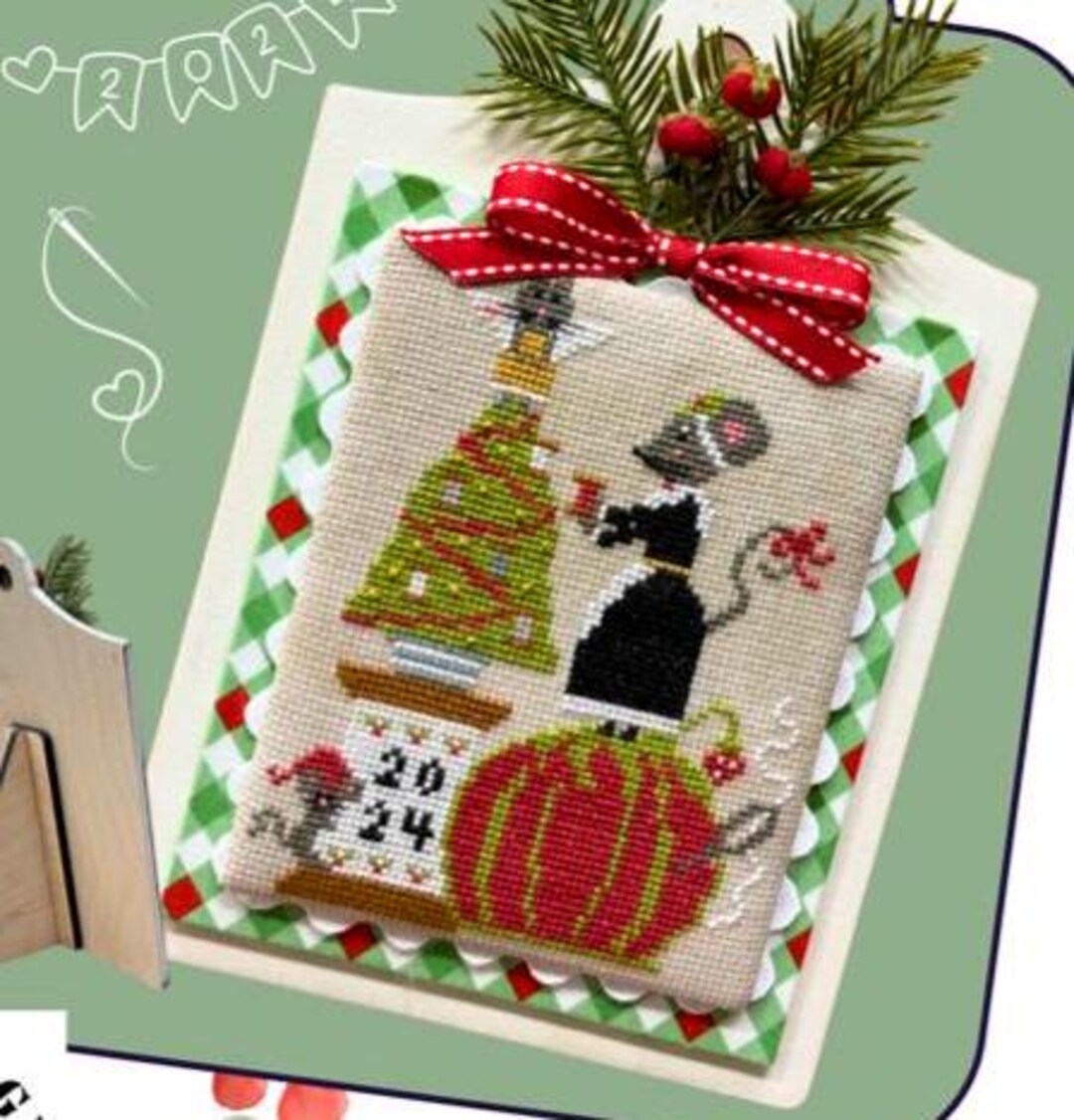 Matilda Trims the Tree by Finally A Farmgirl Designs Counted Cross ...