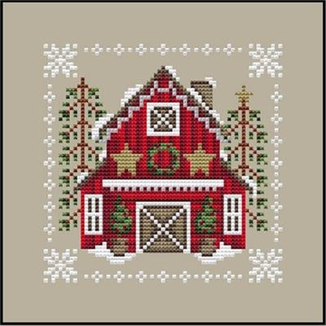 Christmas Barn by Shannon Christine Counted Cross Stitch Pattern/chart ...