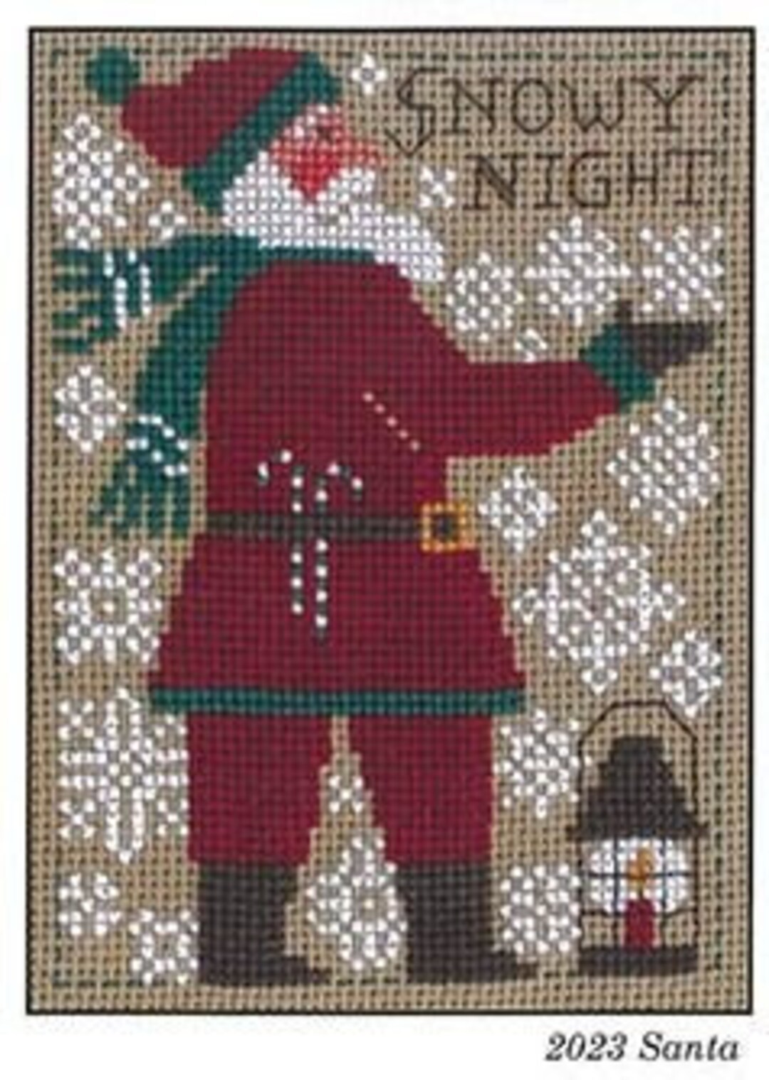 2023 Schooler Santa by Prairie Schooler Counted Cross Stitch Pattern ...