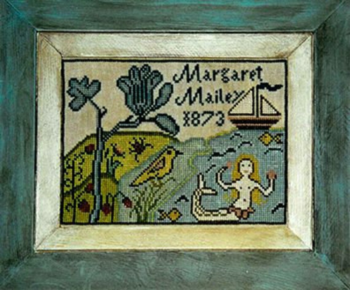Mermaid Sampler by Carriage House Samplings Counted Cross - Etsy