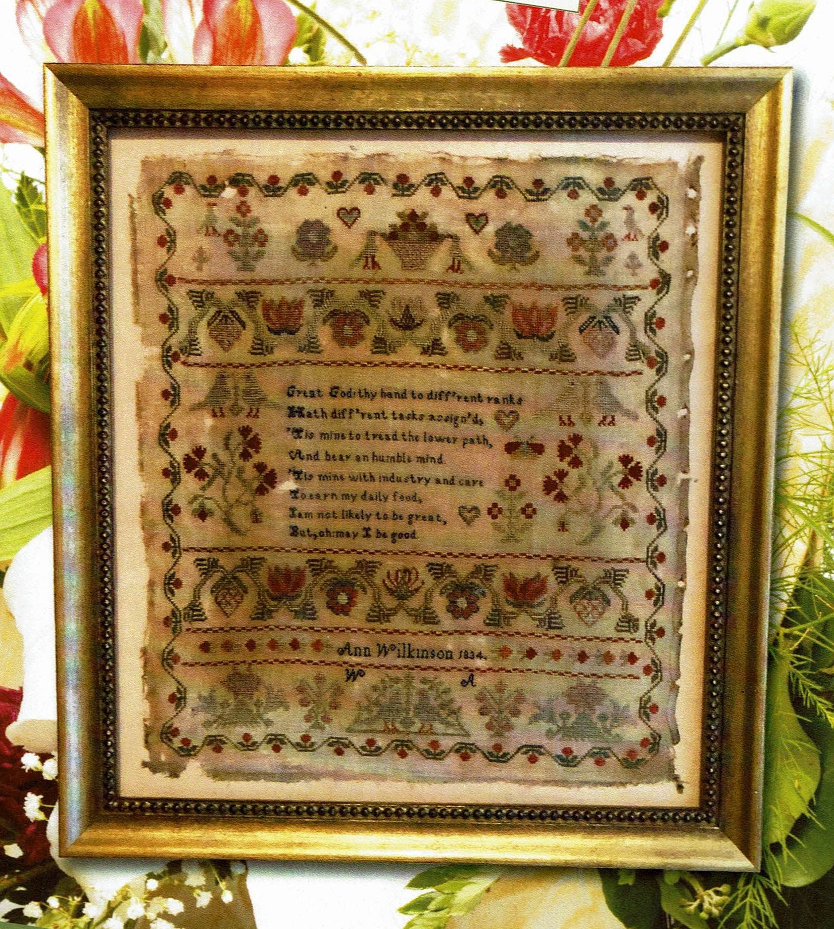 Ann Wilkinson 1834 Reproduction Sampler by Cross Stitch - Etsy
