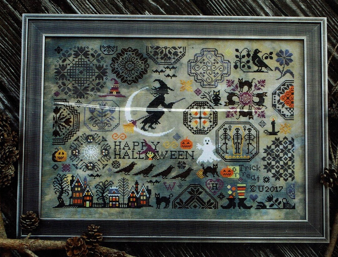 Halloween Quaker by Lila's Studio Counted Cross Stitch Pattern/chart - Etsy