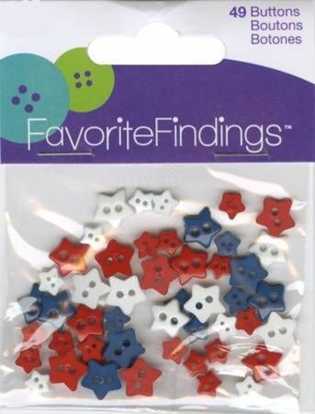 RWB Stars 1/2" to 1" Assorted Red. White and Blue (15) - Etsy