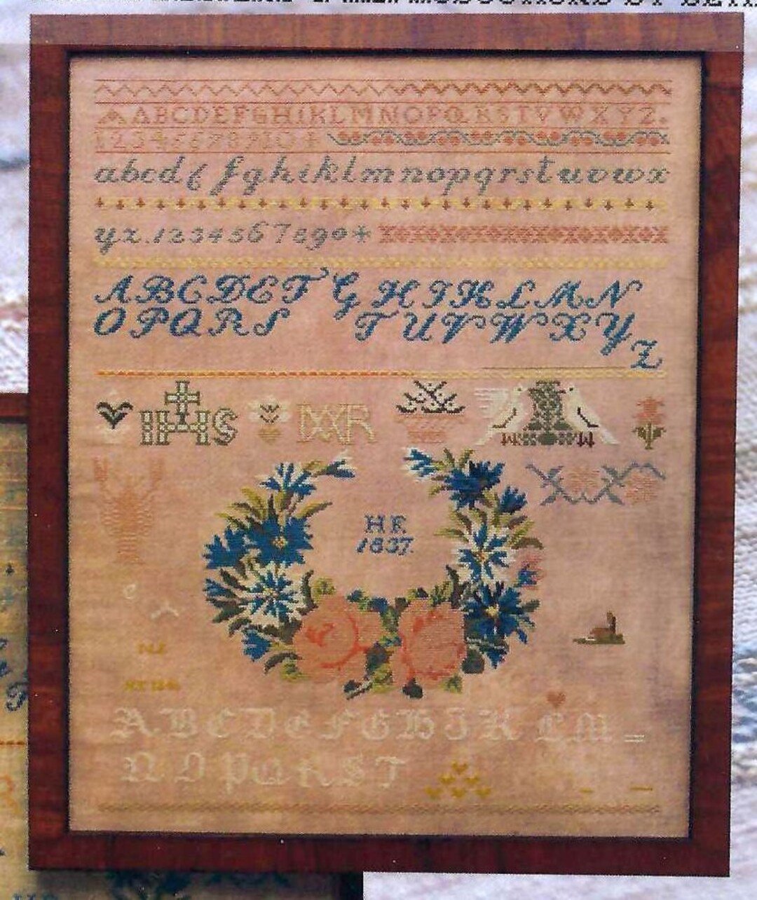 HF 1837 Sampler by Heartstring Samplery Counted Cross Stitch Pattern ...