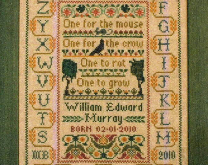 Emily Bronte Sampler by Moira Blackburn Counted Cross Stitch Pattern ...
