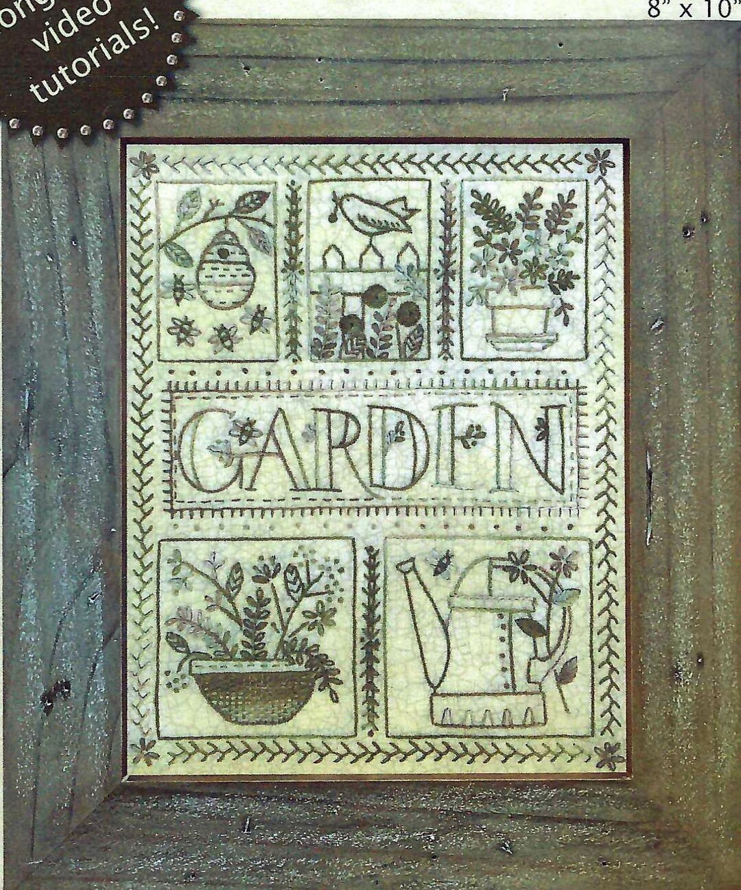 Garden Sampler by Kathy Schmitz Needlework Pattern - Etsy
