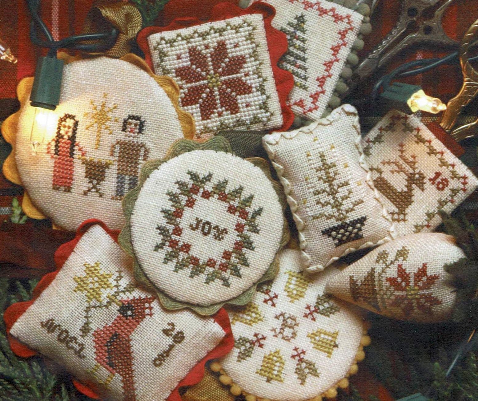Festive Little Fobs Christmas Edition by Heartstring Samplery | Etsy