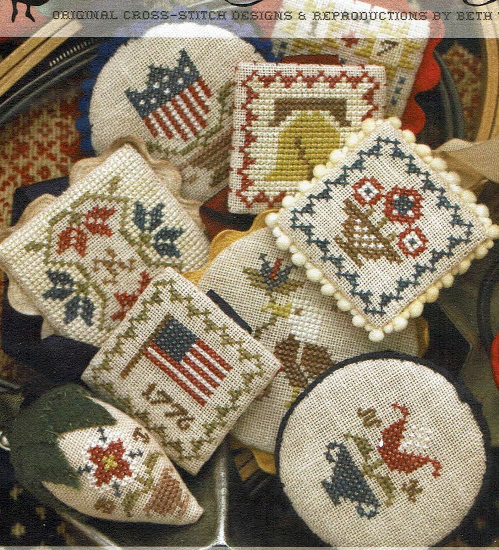 Festive Fobs Americana Edition by Heartstring Samplery - Etsy