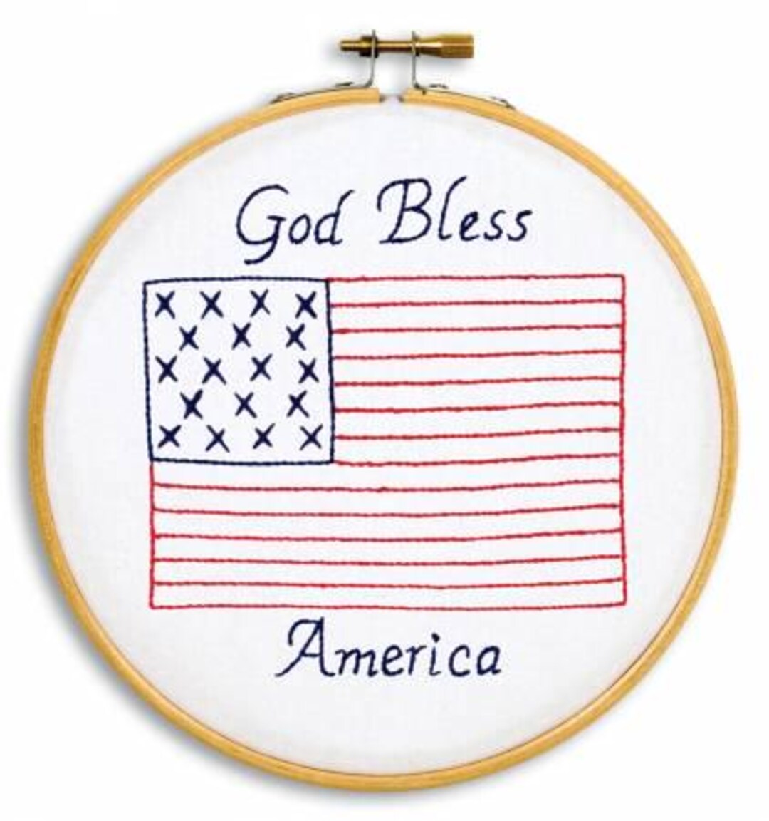 American Flag Beginners Kit by Jack Dempsey Needle Art Stitch Kit - Etsy