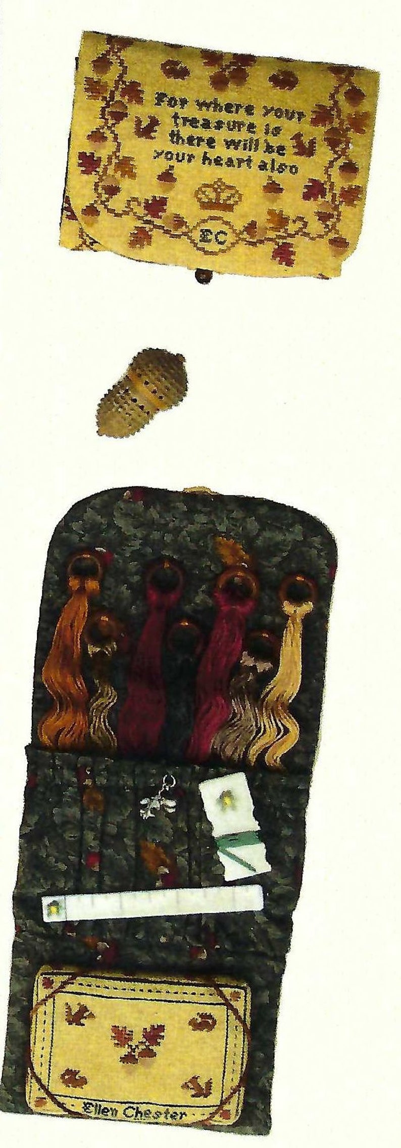 Acorn Sampler Sewing Case by With My Needle Counted Cross | Etsy