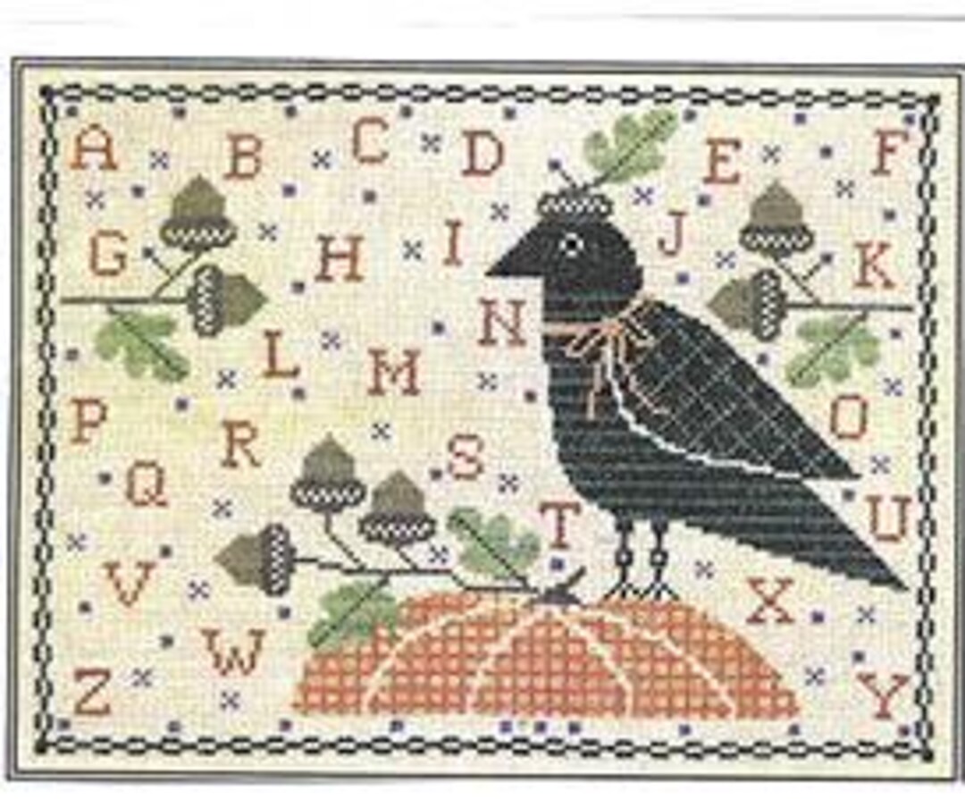 Miss Raven's Pumpkin Sampler by Artful Offerings Counted Cross Stitch ...