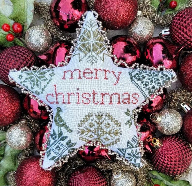 Quaker Christmas Star by Hello From Liz Mathews Cross Stitch Pattern ...