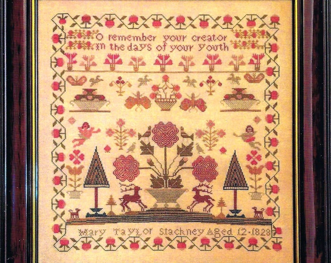 Mary Taylor Stackney 1828 Reproduction Sampler by Lila's - Etsy