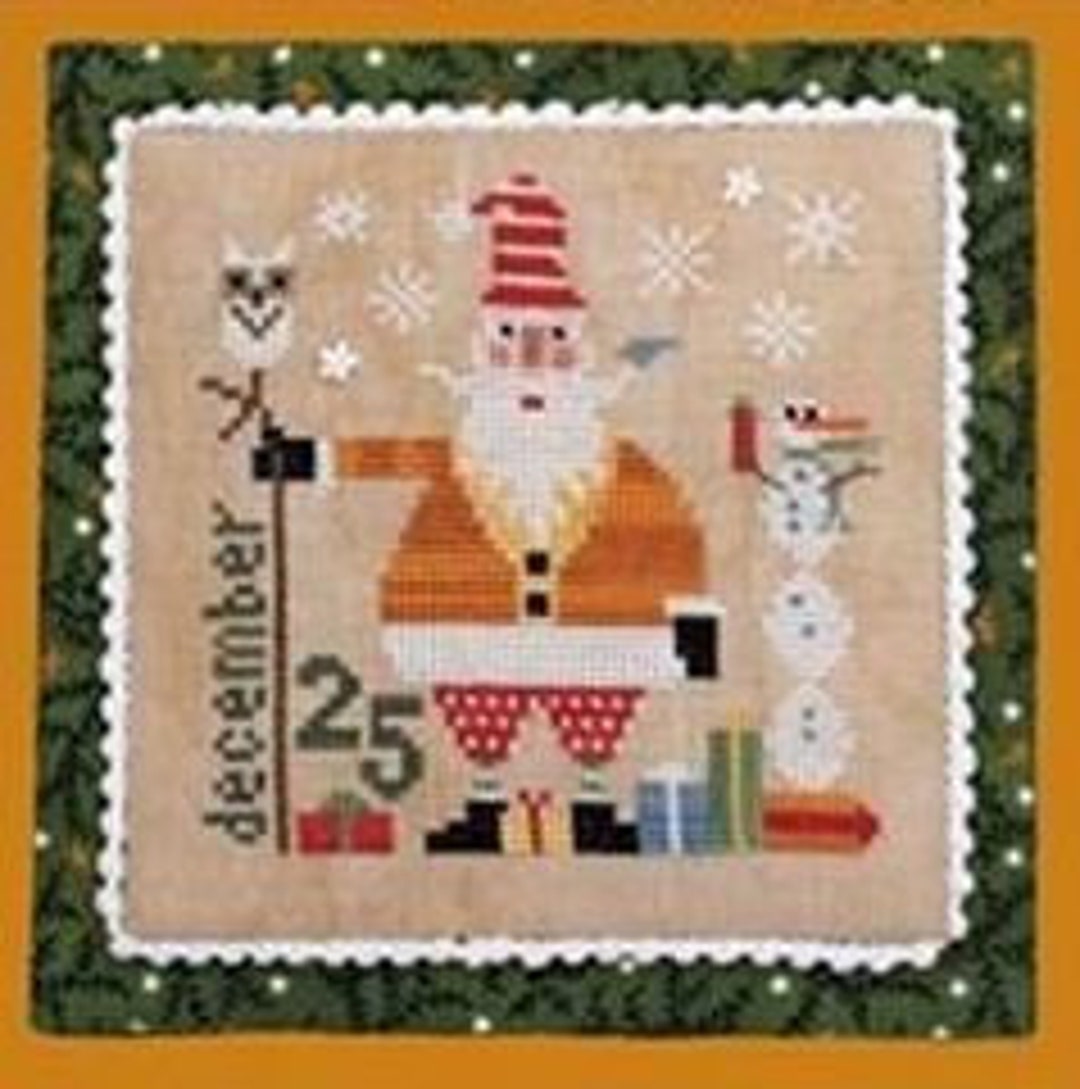 Wee Santa 2018 by Heart in Hand Counted Cross Stitch Pattern/chart - Etsy