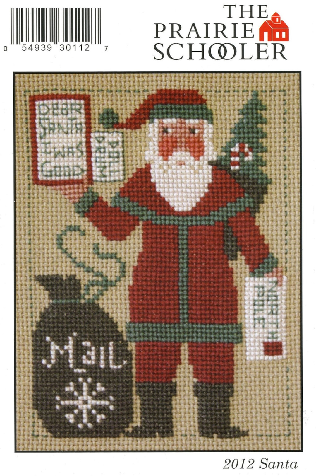 2012 Schooler Santa by Prairie Schooler Counted Cross Stitch Pattern ...