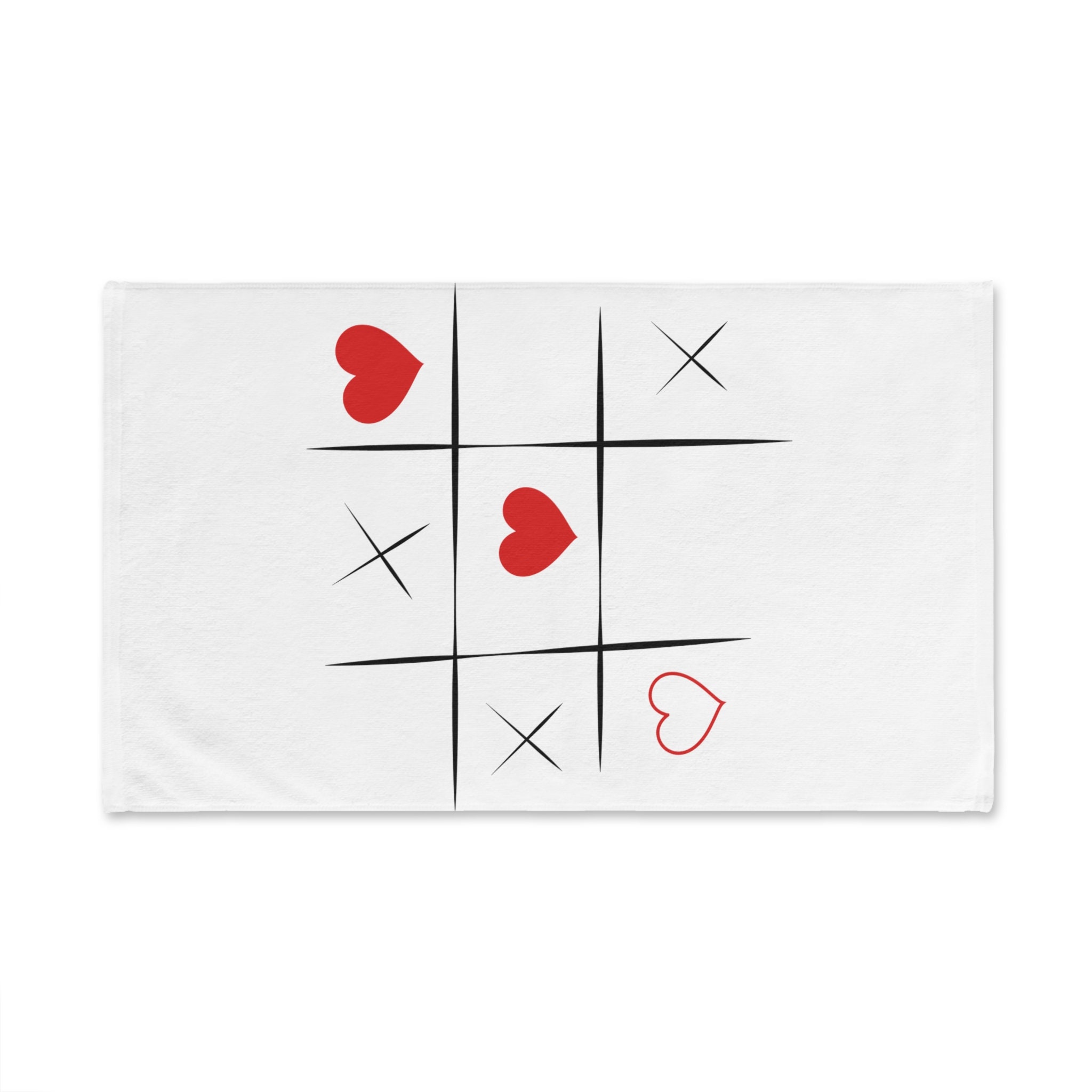 Heartfelt Tic Tac Toe A Loving Twist on Classic Fun Hand Towel Bath ...