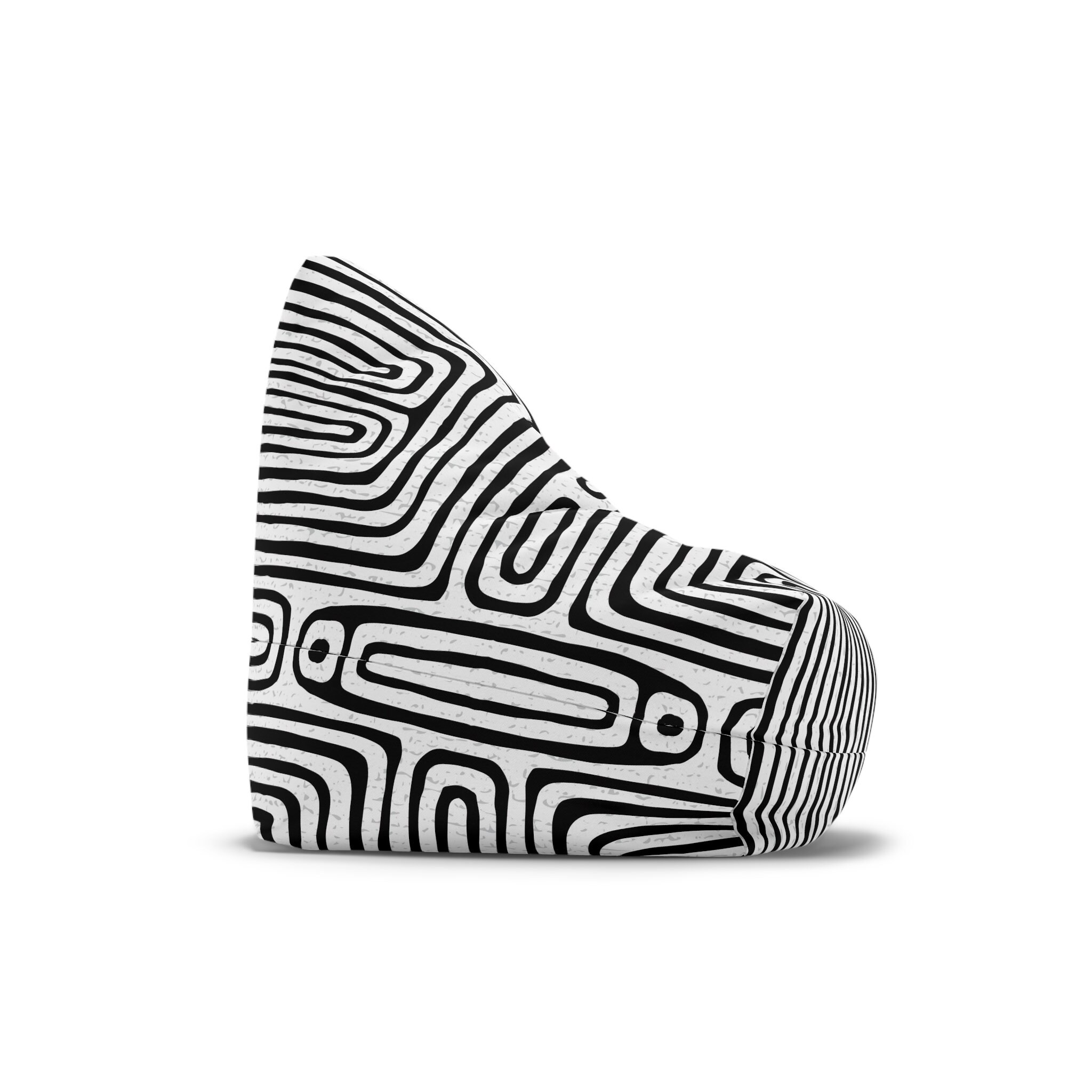 Dynamic Line Patterns Bean Bag Chair Cover Abstract Seamless Geometric ...