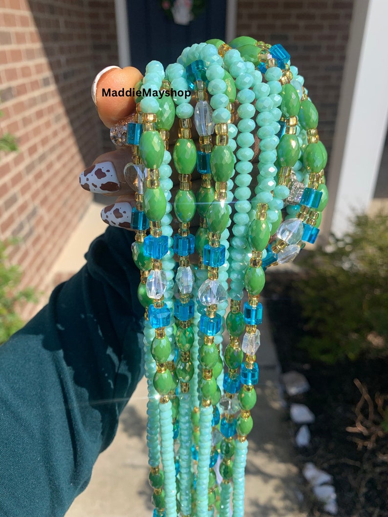 Joan Waist Bead Waistbeads With Crystals Luxury Waistbeads - Etsy